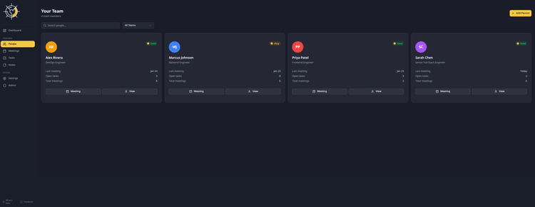 Helmly - Meeting Notes for Managers | Never Forget Context